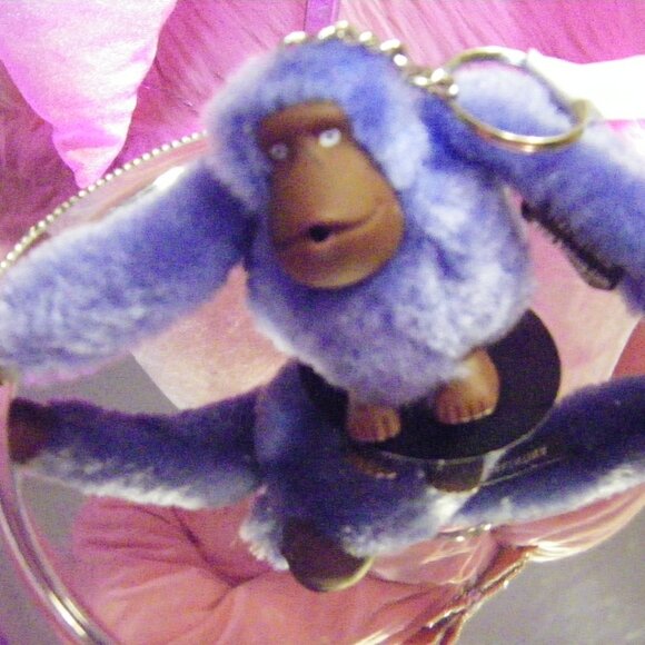 Kipling | Accessories | Kipling Blue Plush Monkey Valentina Keychain ...